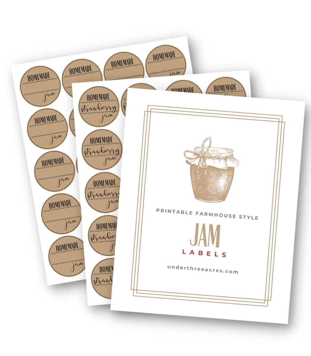 Free Printable Farmhouse Labels for Canning Jars